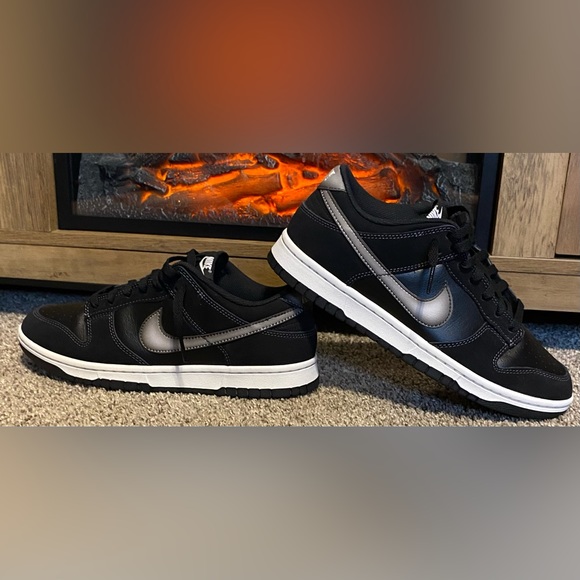Nike | Shoes | Nike Dunk Low With Airbrush Swoosh | Poshmark
